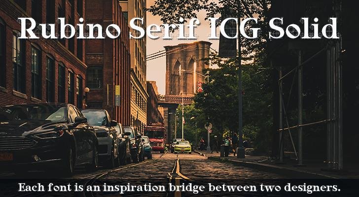 Rubino Serif ICG Solid Font | FontYukle