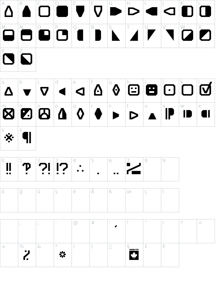 Expo Symbols Font | FontYukle