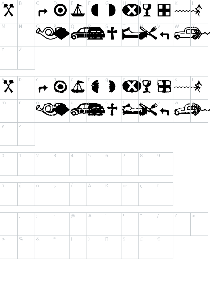 Pullman Symbol Font | FontYukle