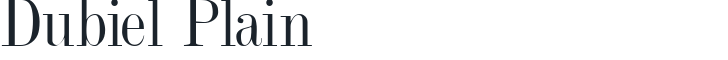 Download Dubiel Plain Font | FontYukle