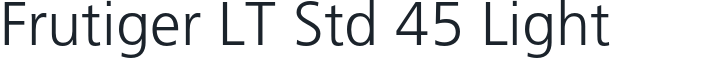 Frutiger Lt Std 45 Light Font - lasopatry